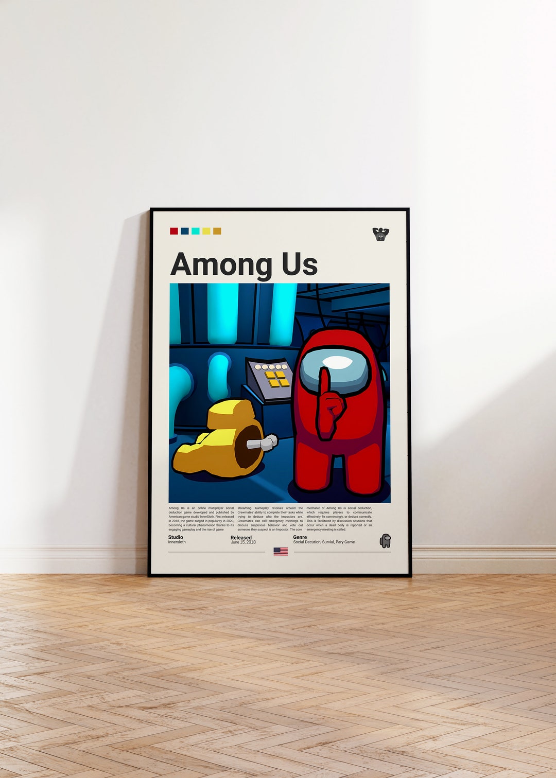 Among Us Poster, Among Us Print, Video Game Poster, Gaming Wall Poster ...