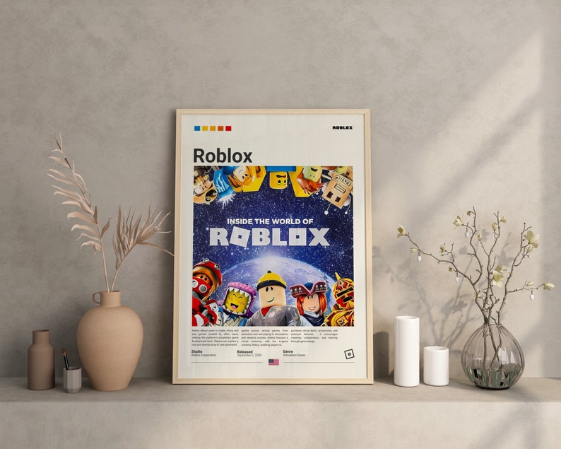 Roblox Poster, Gaming Room Poster, Gaming Wall Poster, Gaming Print ...