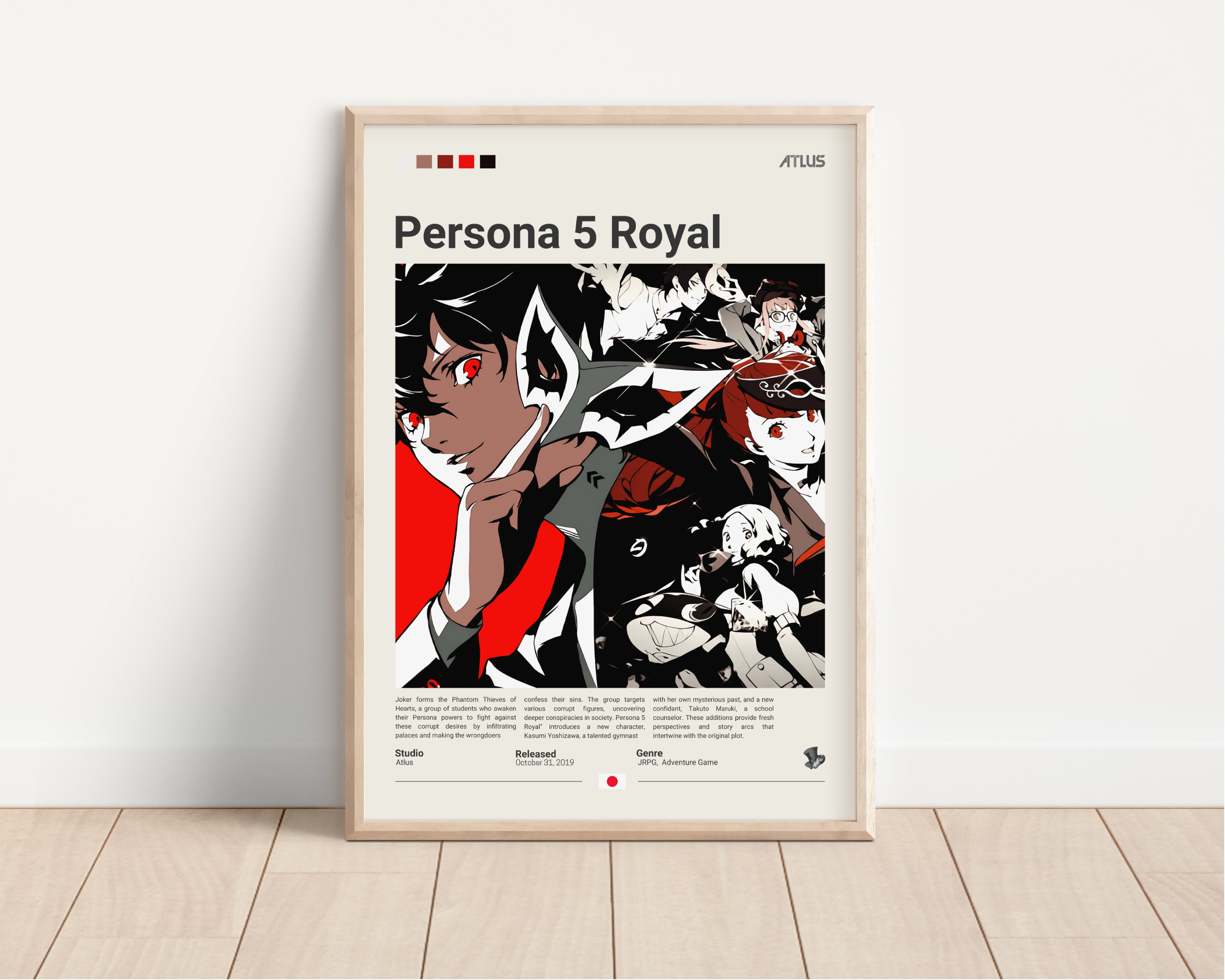 Persona 5 Royal Poster, Gaming Room Poster, Gaming Wall Poster, Gaming ...