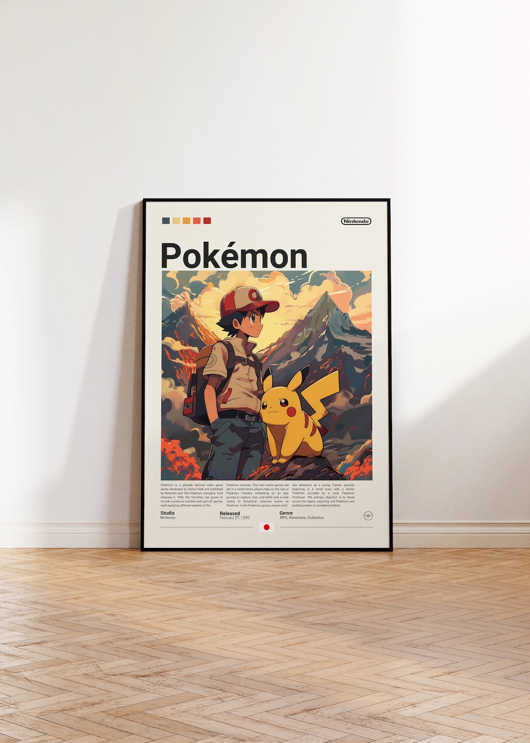 Pokemon Poster, Pokemon Print, Spielraum Poster, Gaming Wandposter ...