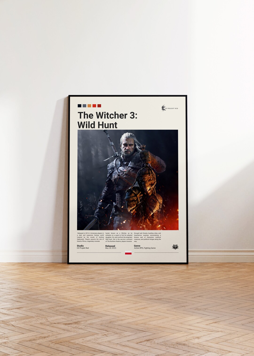 The Witcher 3 Poster, Gaming Room Poster, Gaming Wall Poster, Gaming ...