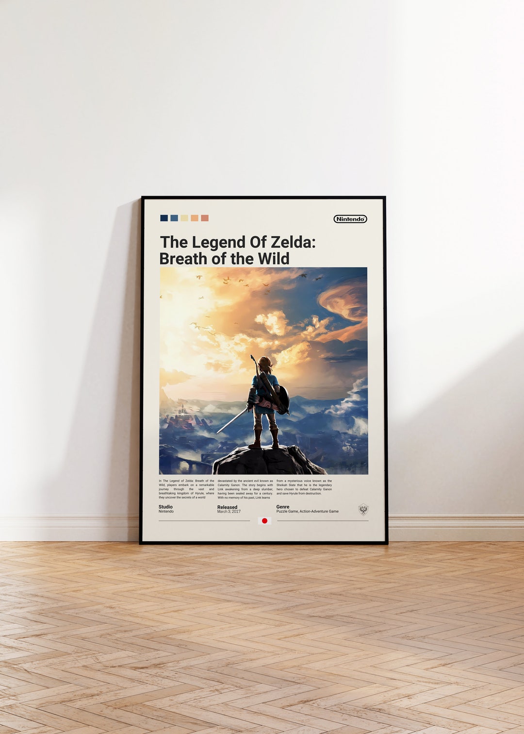 The Legend of Zelda Poster, Breath of the Wild Poster, Gaming Room ...
