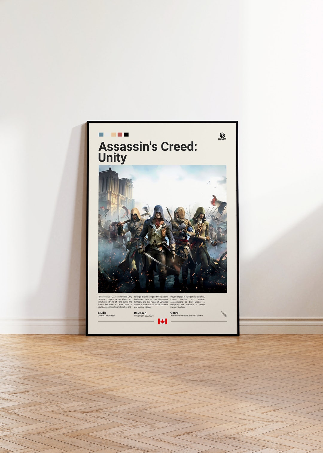Assassins Creed Unity Poster, Gaming Room Poster, Gaming Wall Poster ...