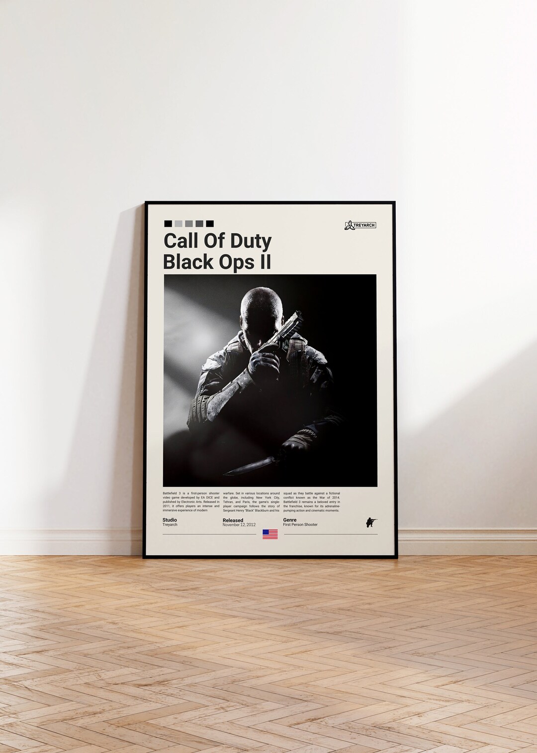 Call of Duty Black Ops 2 Poster, Gaming Room Poster, Gaming Wall Poster ...