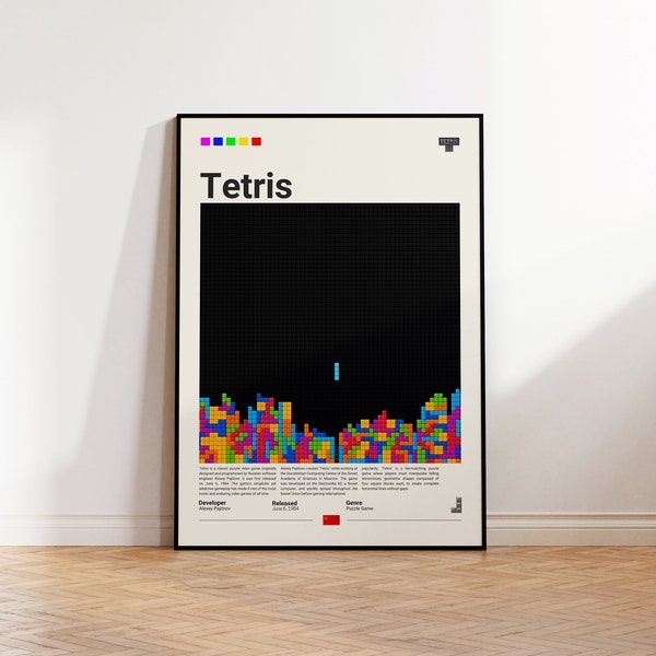 Tetris Art - Etsy
