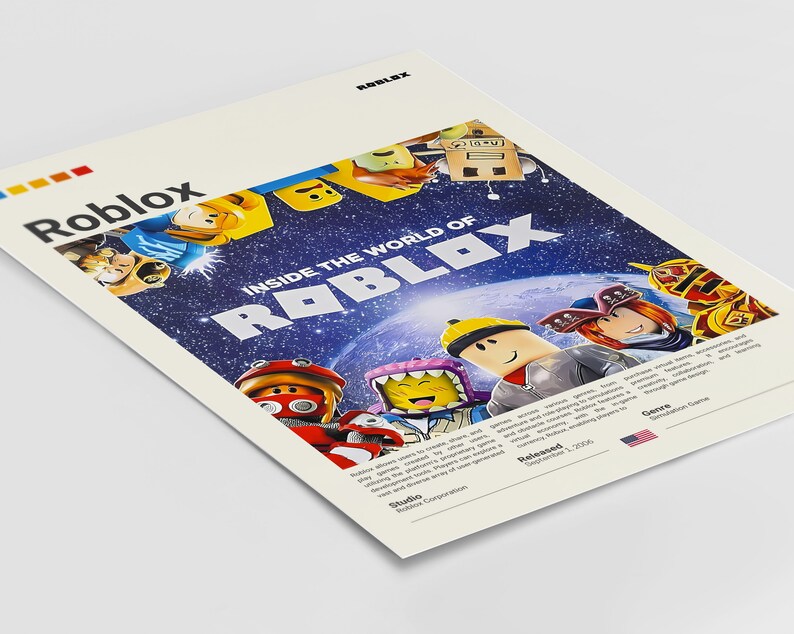 Roblox Poster, Gaming Room Poster, Gaming Wall Poster, Gaming Print ...