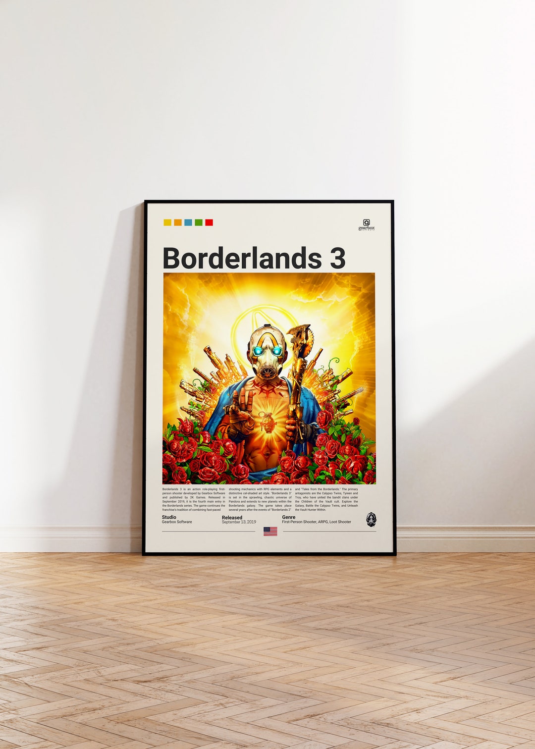 Borderlands 3 Poster, Gaming Room Poster, Gaming Wall Poster, Gaming ...