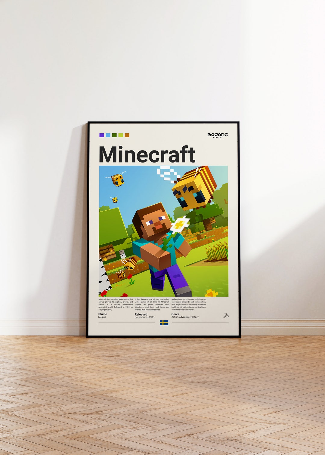 Minecraft Poster, Gaming Room Poster, Gaming Wandposter, Gaming Print ...