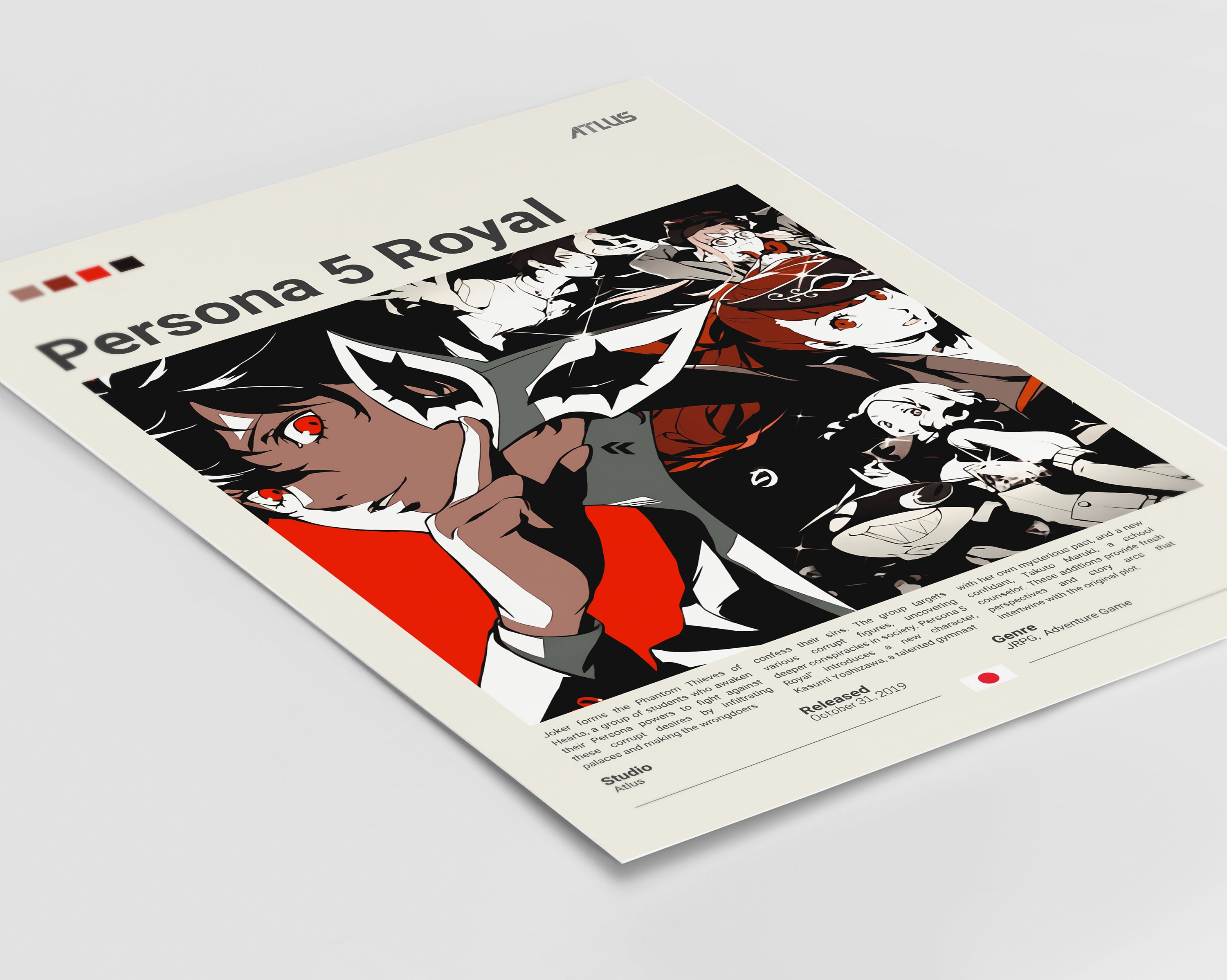Persona 5 Royal Poster, Gaming Room Poster, Gaming Wall Poster, Gaming ...