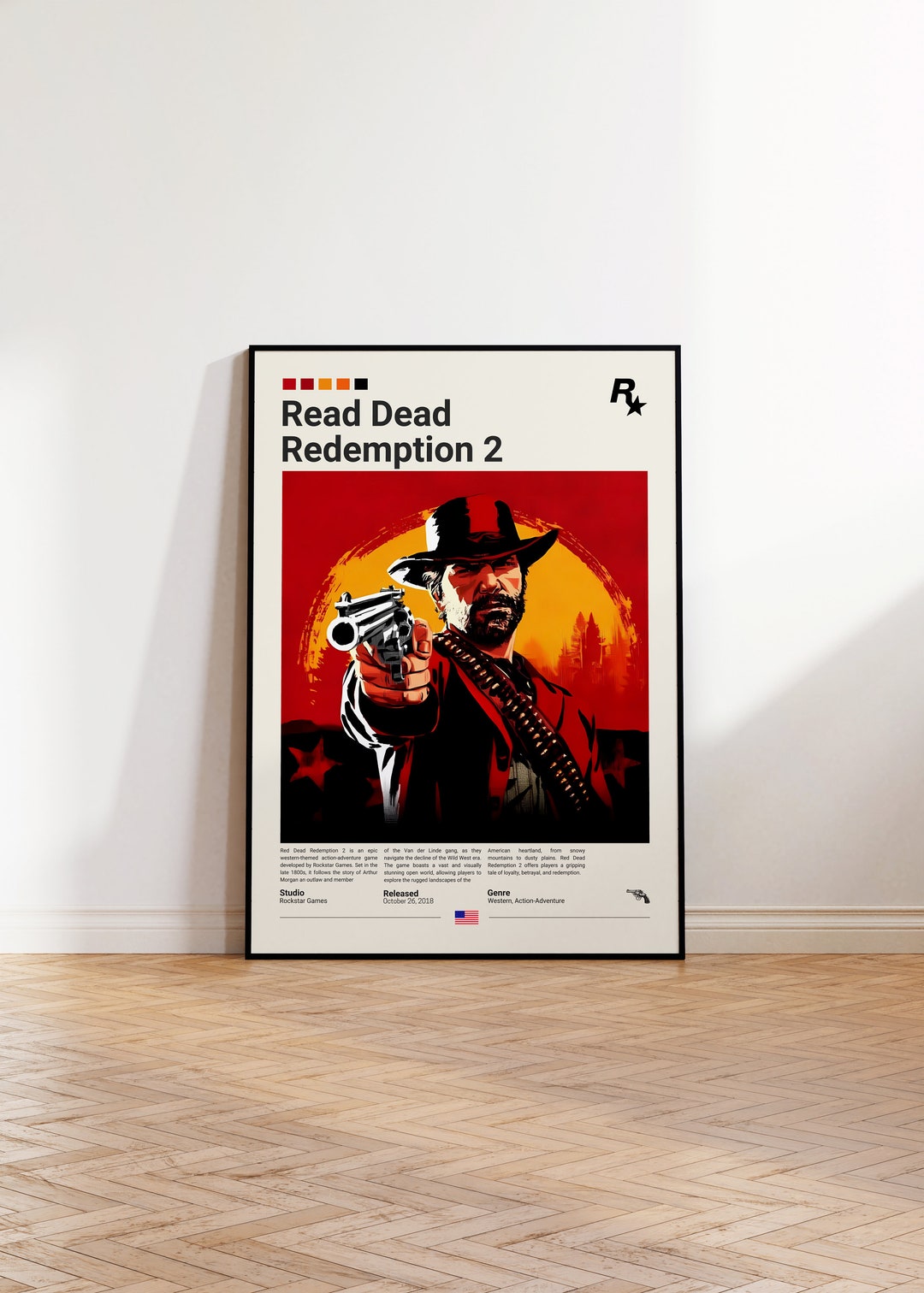Red Dead Redemption 2 Poster, Gaming Room Poster, Gaming Wall Poster ...