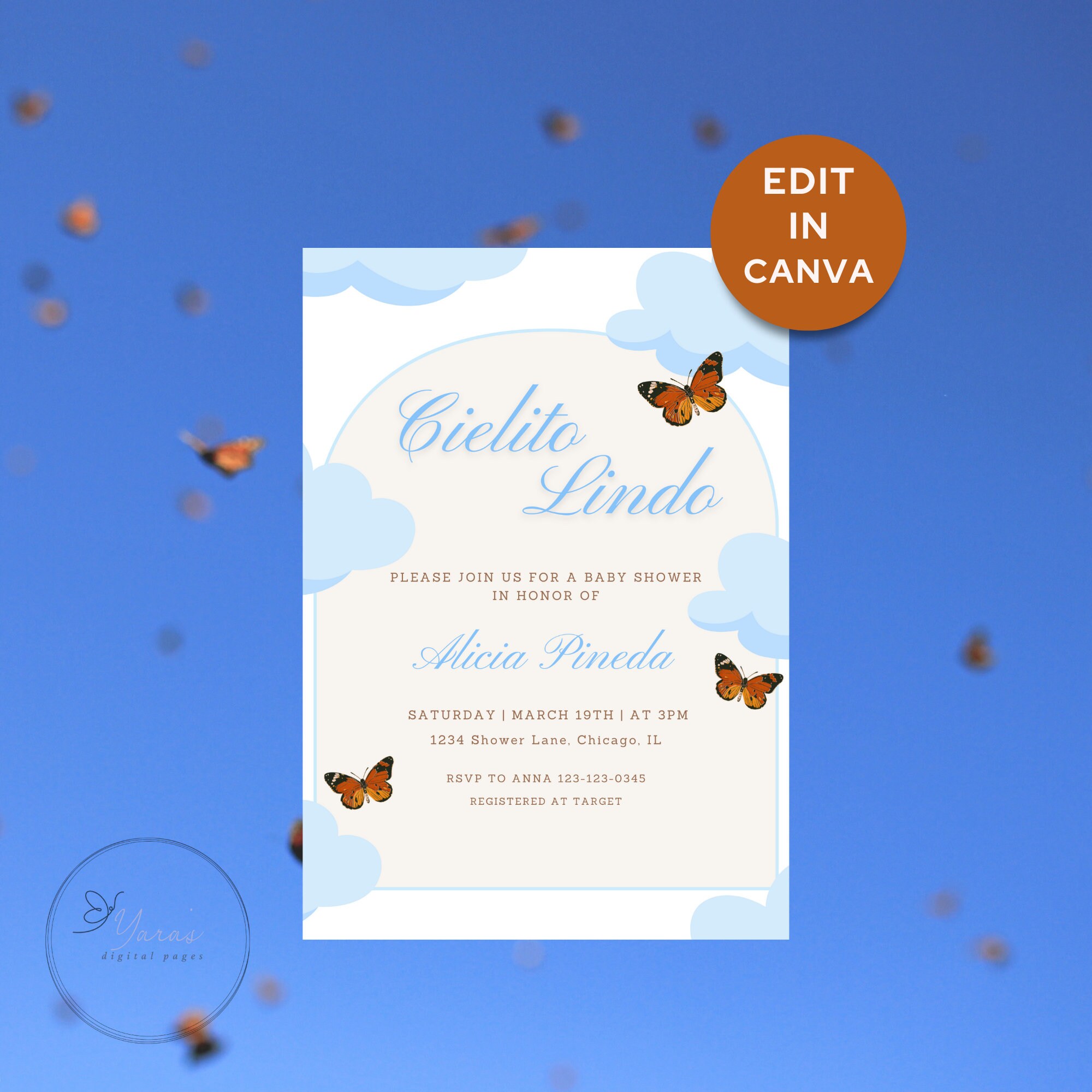 Cielito Lindo Baby Shower Invite - Cielito Lindo Theme - Boy Baby ...