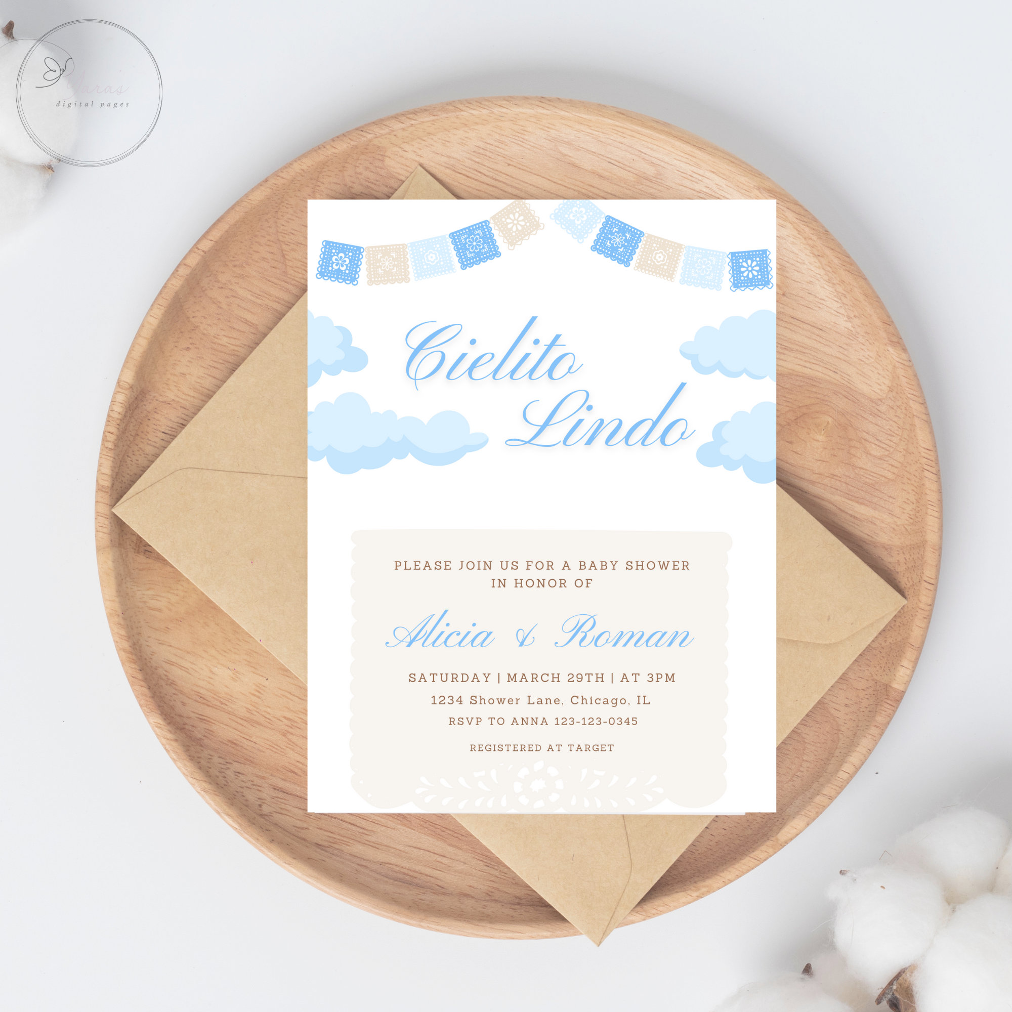 Cielito Lindo Baby Shower Invite - Cielito Lindo Invitation - Cielito ...
