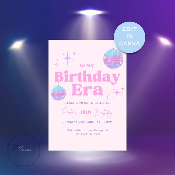 In My Birthday Era Template - Etsy