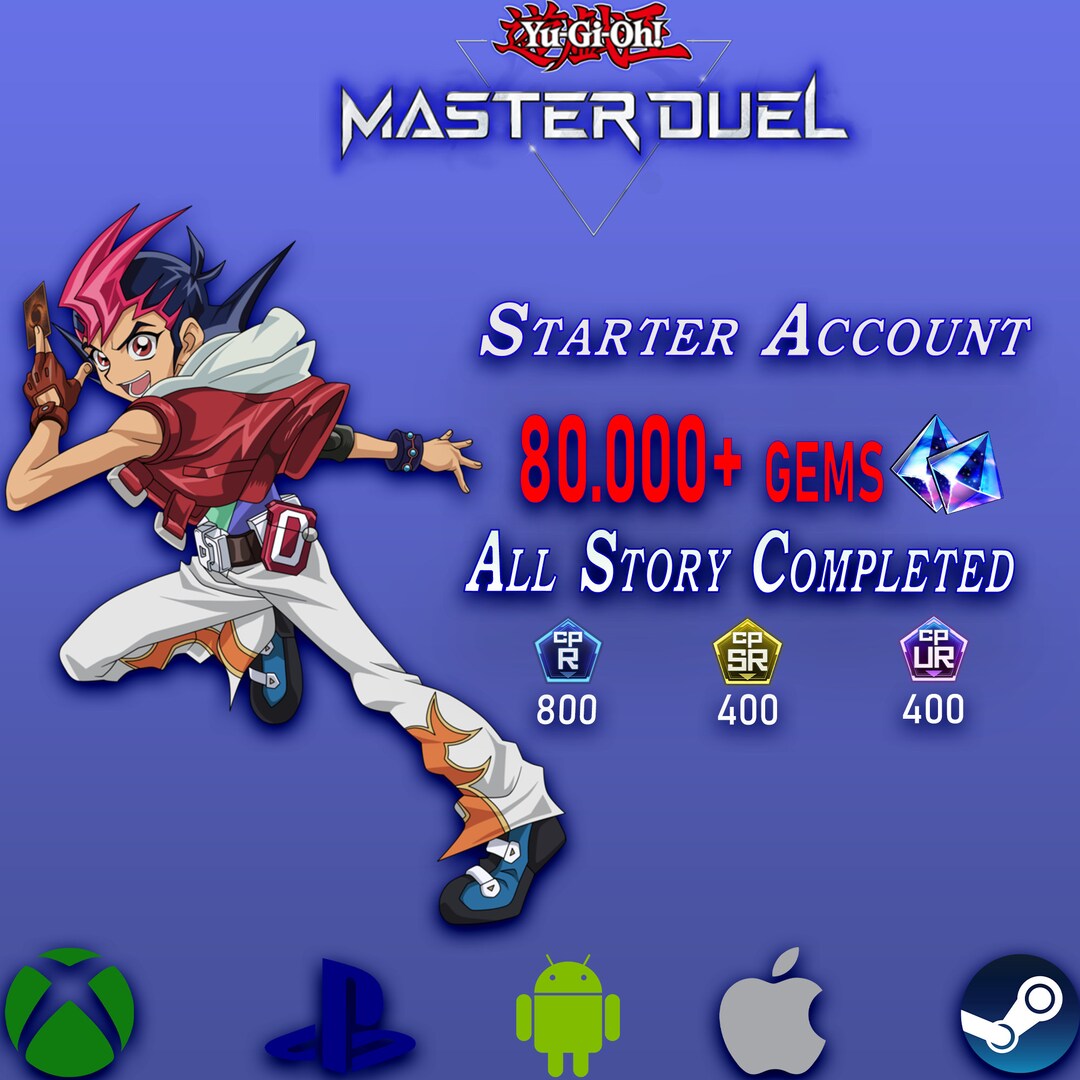 Yu-gi-oh Master Duel 80000 Gems GLOBAL PC Android Apple - Etsy Yu-gi-oh Master Duel 80000 Gems GLOBAL PC Android Apple - Etsy