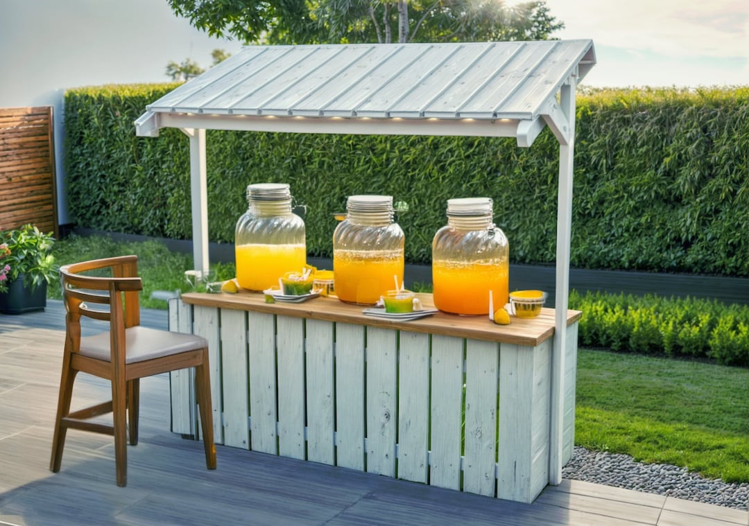 Lemonade Stand Plan, DIY Kids Lemonade Stand Plans PDF Download, Woodworking Build Plan, Garden ...