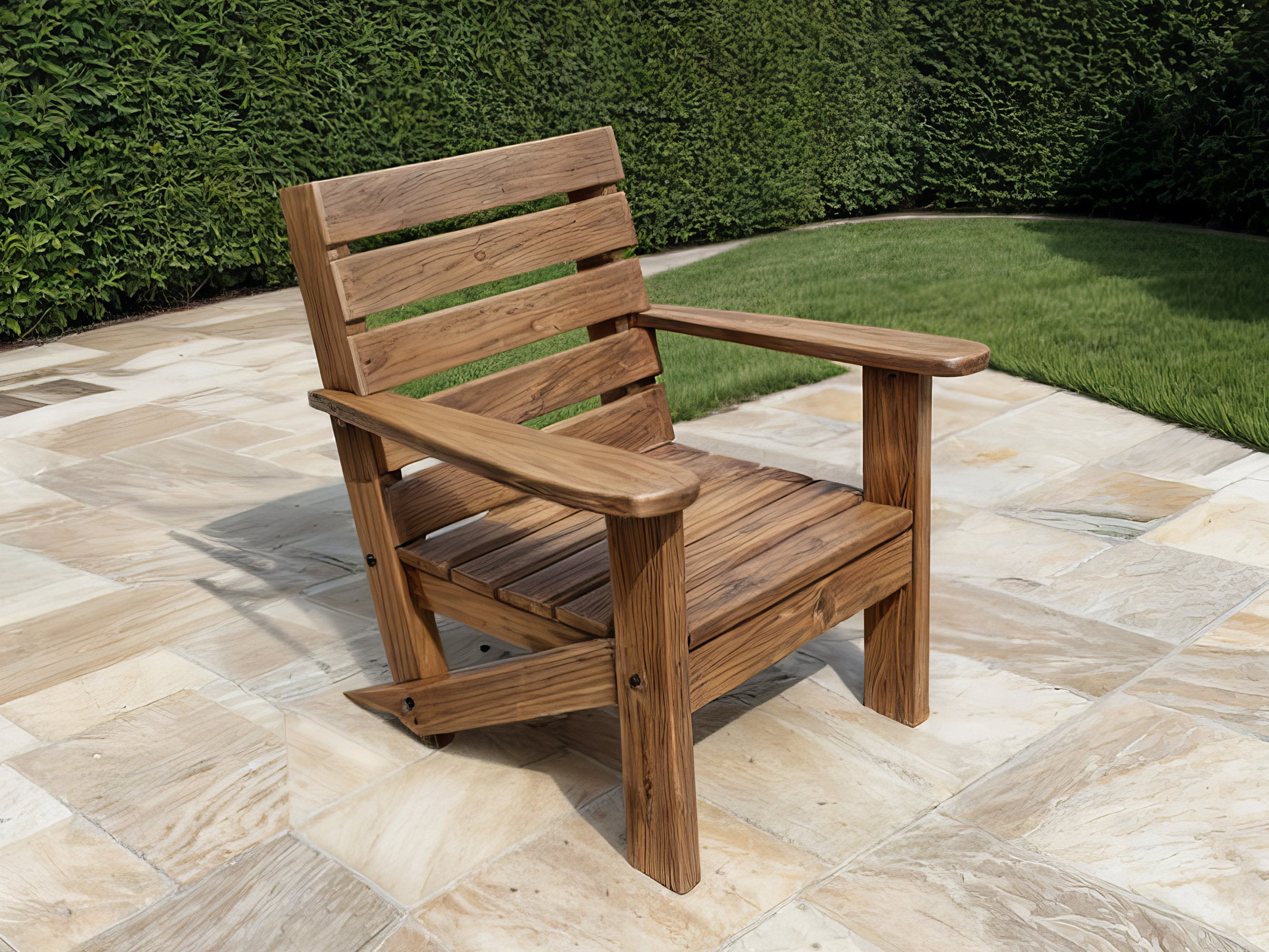 Wooden Outdoor Chair Build Plans: DIY Patio Chair (digital PDF) - Etsy