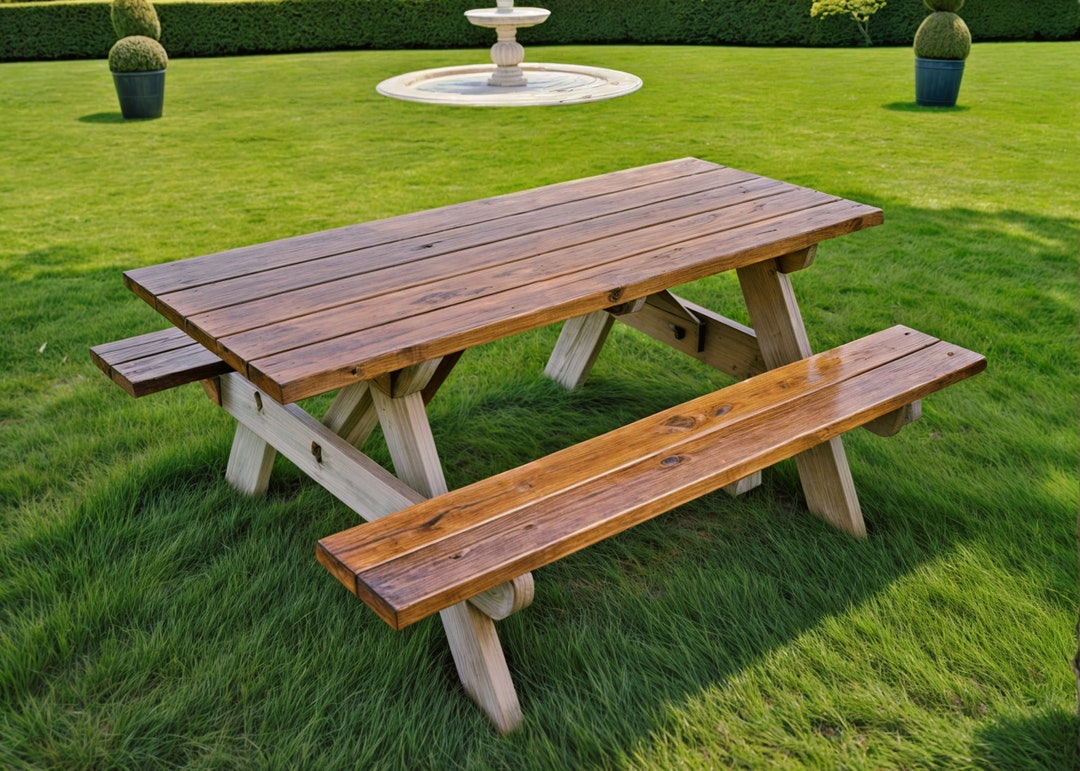 Picnic Table Plans Small Picnic Table Plans, Digital Table Plans ...