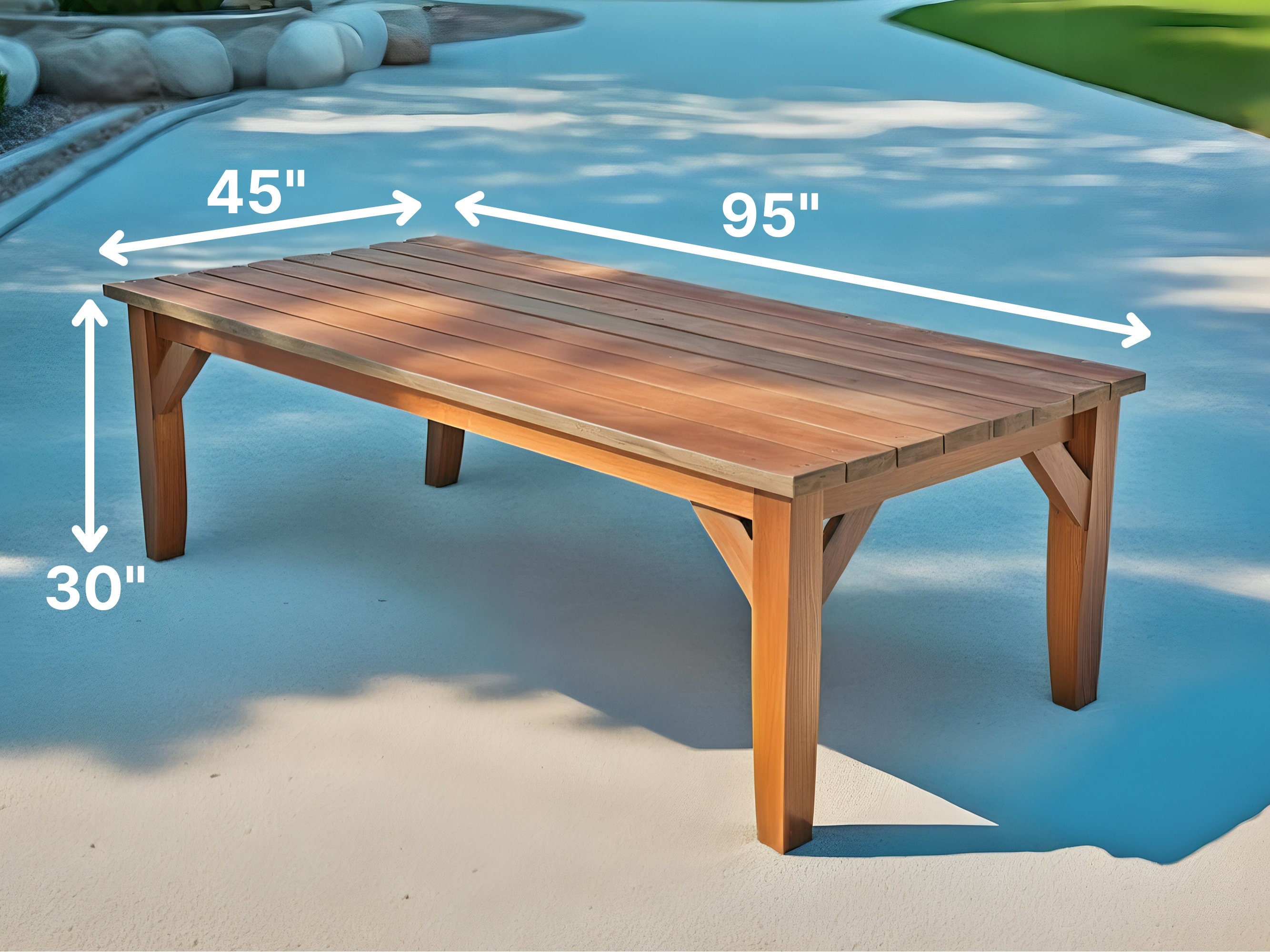DIY Farm Table Woodworking Plans, DIY Dining Table Plans, Kitchen Table ...