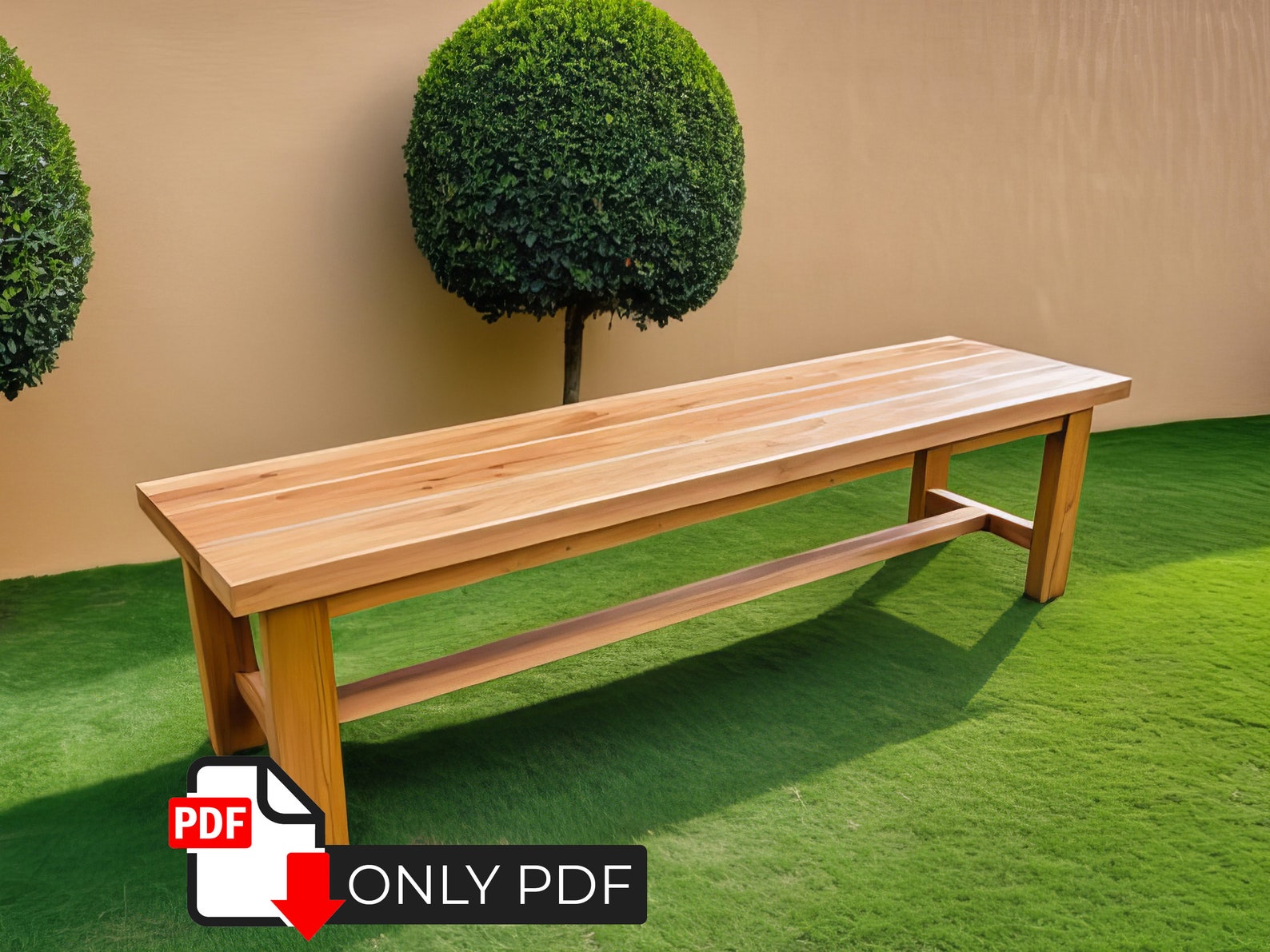Patio Bench Plans, Patio Bench DIY, Garden Bench Plans, Outdoor Bench ...