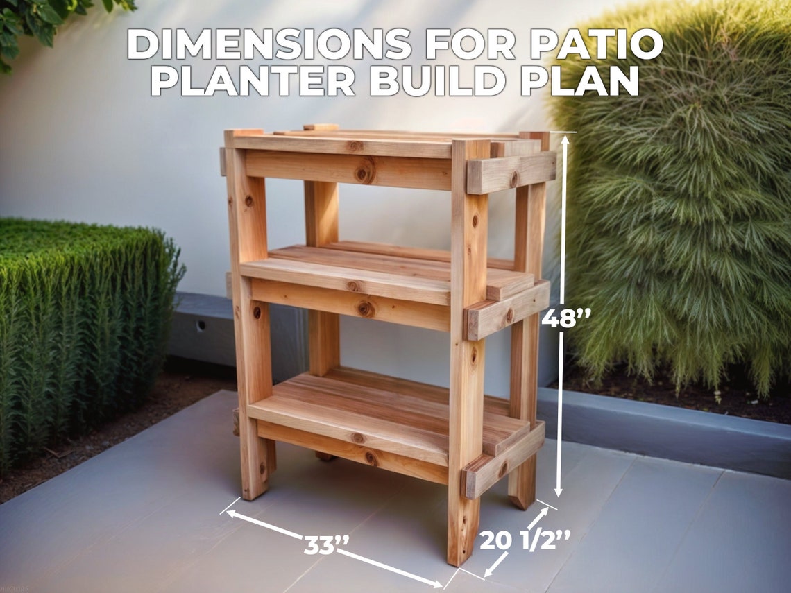 DIY Plant Shelves - Flower Pot Rack - 3 Tier Stand- Storage Shelves ...