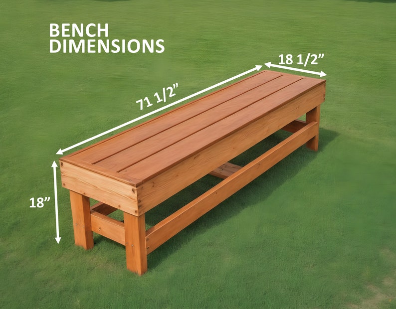 DIY Outdoor Bench Build Plan: Patio & Garden Bench (PDF Plans) - Etsy