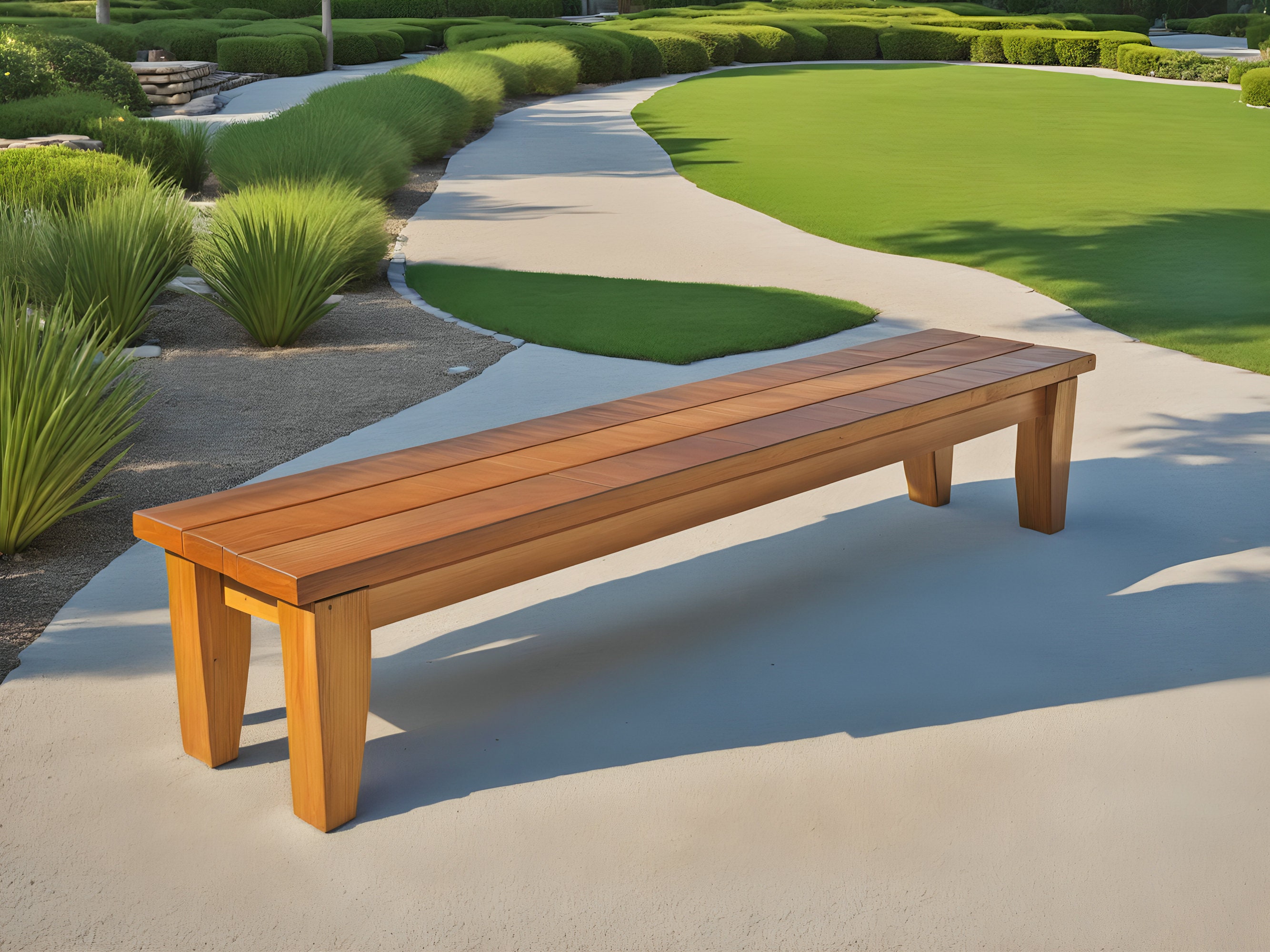 Outdoor Bench Build Plans patio Bench DIY patio Bench Plans garden ...