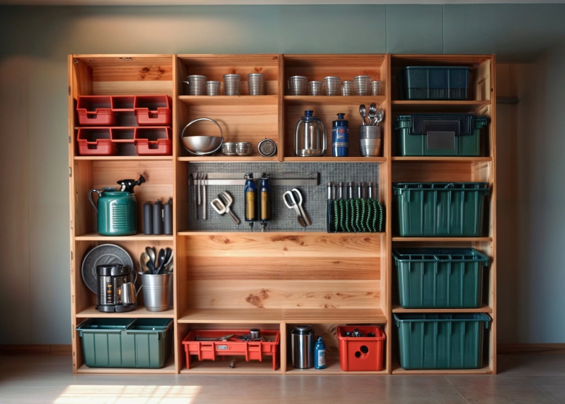 Garage Shelves With Work Bench Diy Garage Shelves Diy Garage Shelf Diy ...