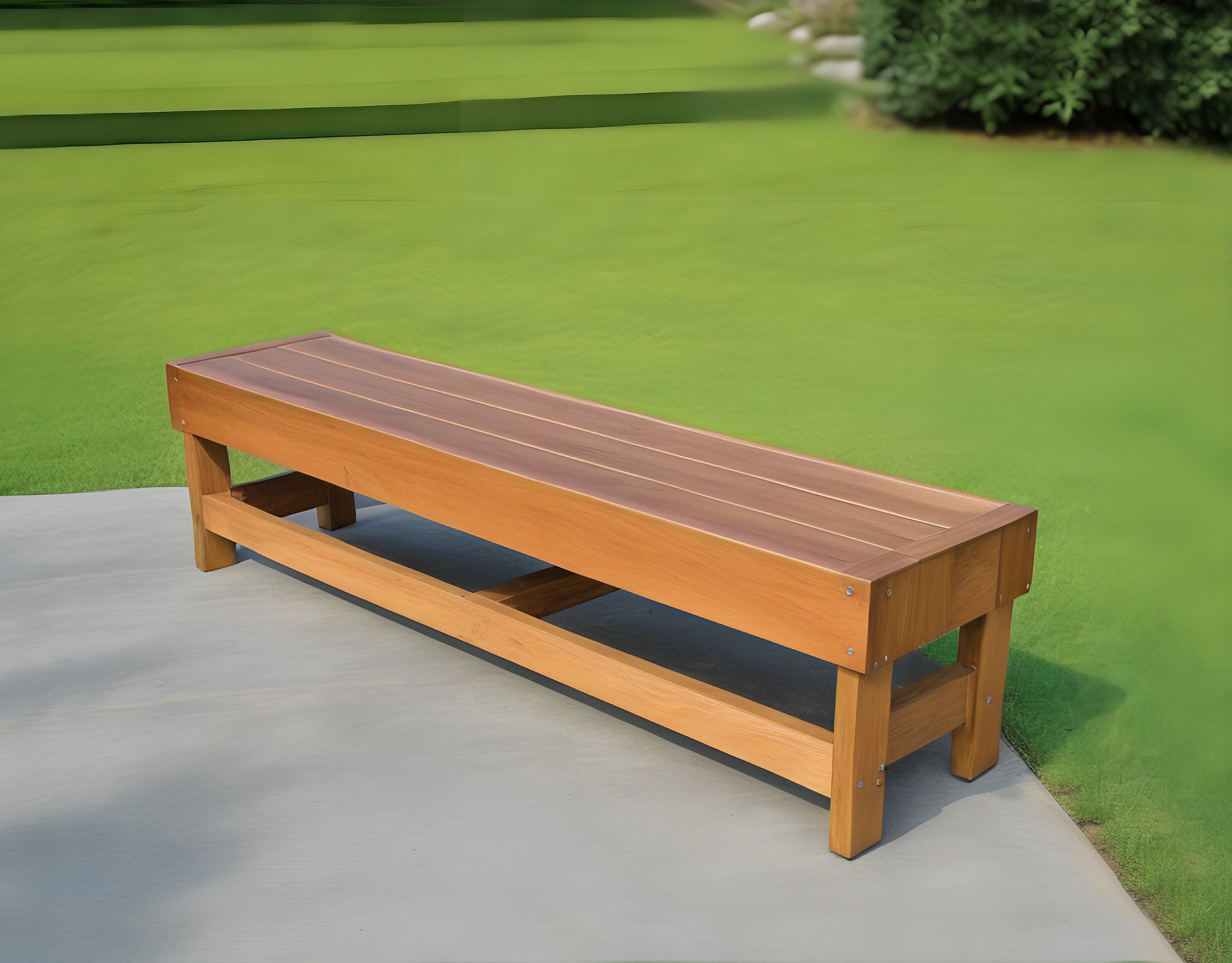 Simple Outdoor Wood Bench Plan PDF, Garden Bench Plan, Bench Plan, DIY ...