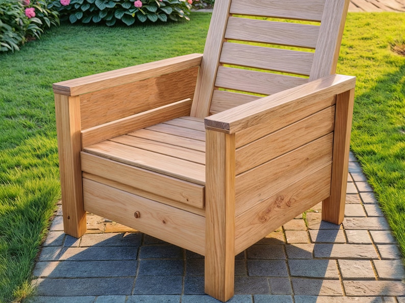 DIY Outdoor Chair Plans/garden Chair Plans/outdoor Furniture/pdf Plans ...