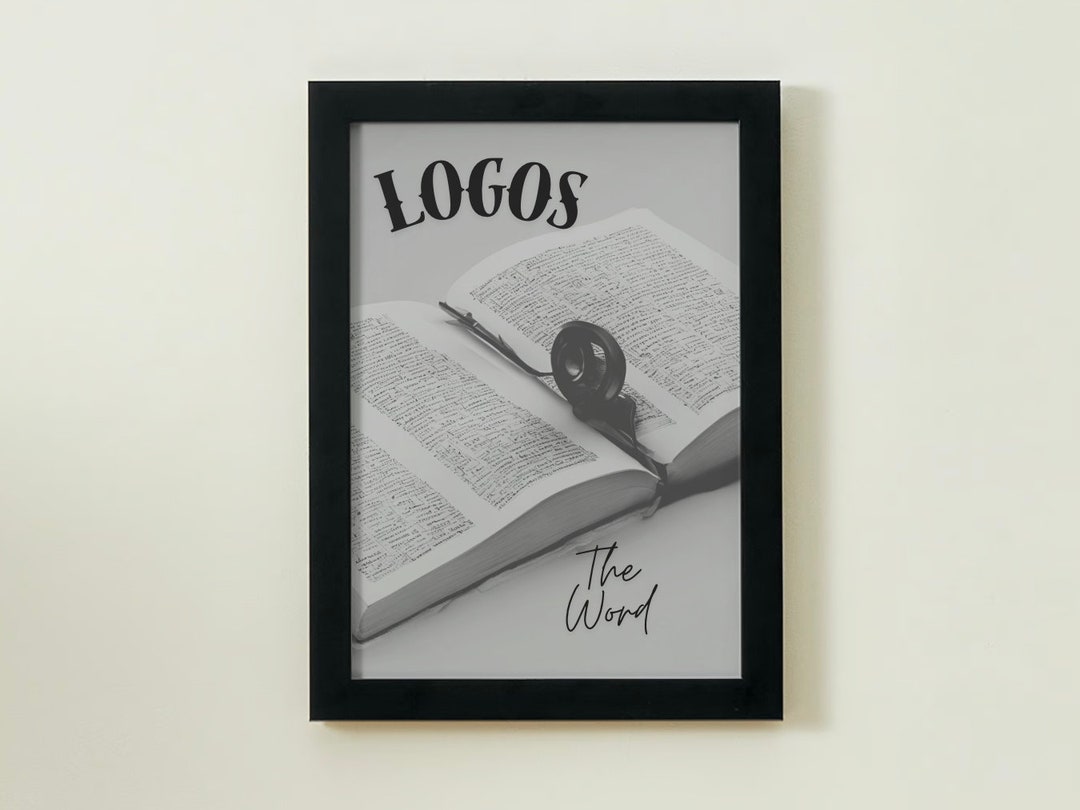 Logos - the Word Wall Art - Etsy