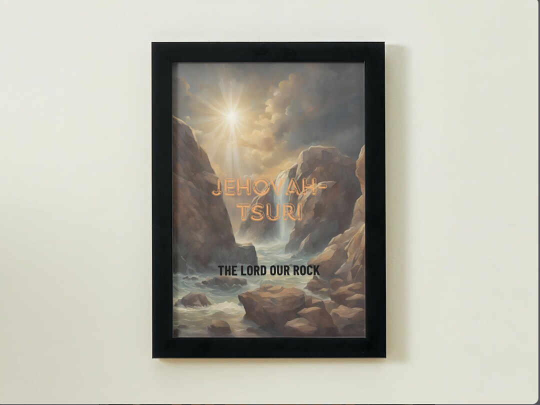 Jehovah Tsuri - the Lord Our Rock Wall Art - Etsy