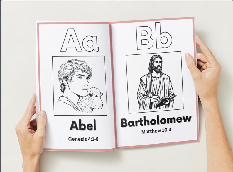 ABC Bible Colouring Book - Etsy