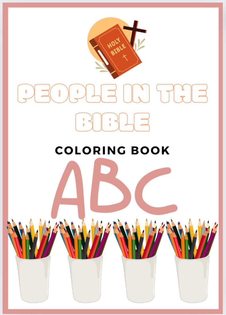 ABC Bible Colouring Book - Etsy