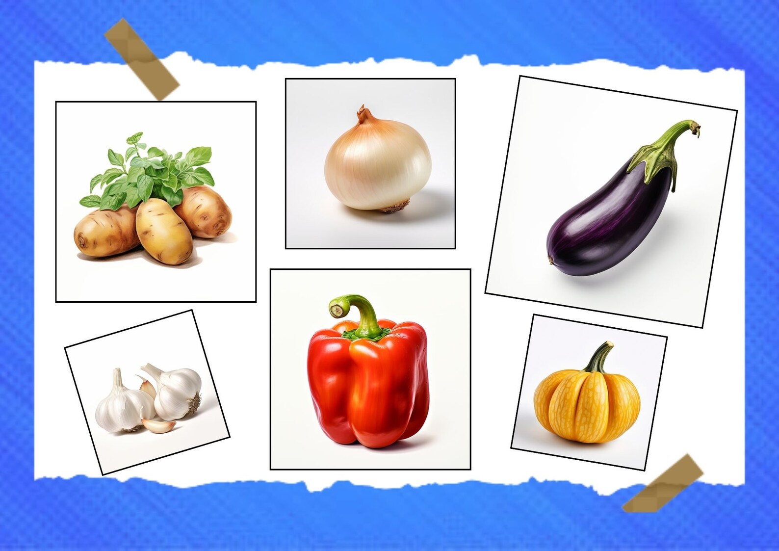 Vegetable Cards, Vegetable Matching, Printable Flash Cards, Learning ...