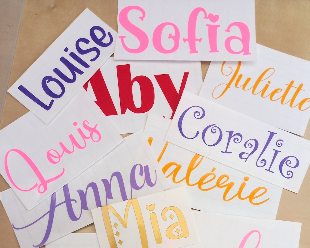 Autocollant Personnalisé, étiquettes Personnalisé, Sticker Prénom ...