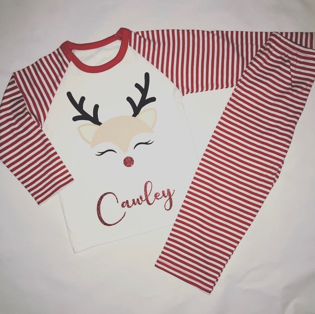 Reindeer Christmas Pajamas - Etsy