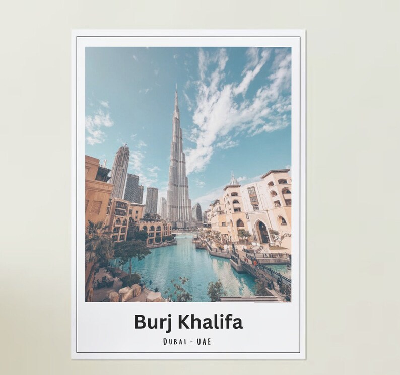 Burj Khalifa, Dubai,digital Print,uae,air Bnb - Etsy