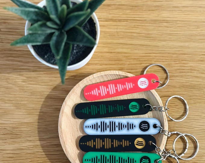 Spotify Code Keyring Custom Song Scan Spotify Keychain Personalized ...