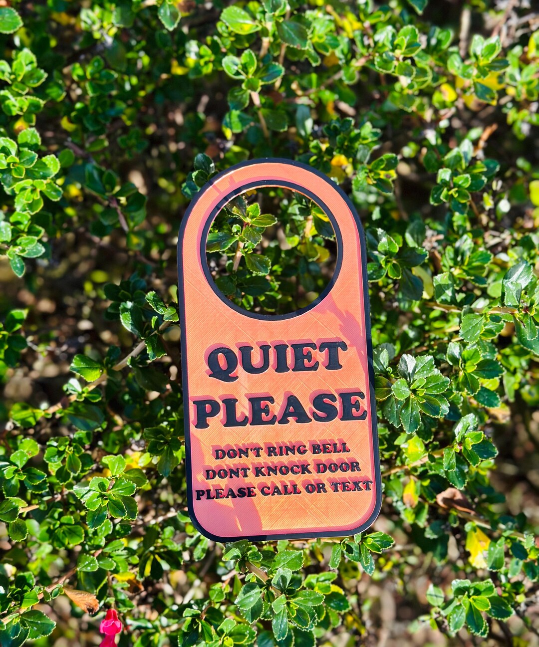 Personalised Door Hanger, 3D Printed, Door Knock Sign for Home and ...