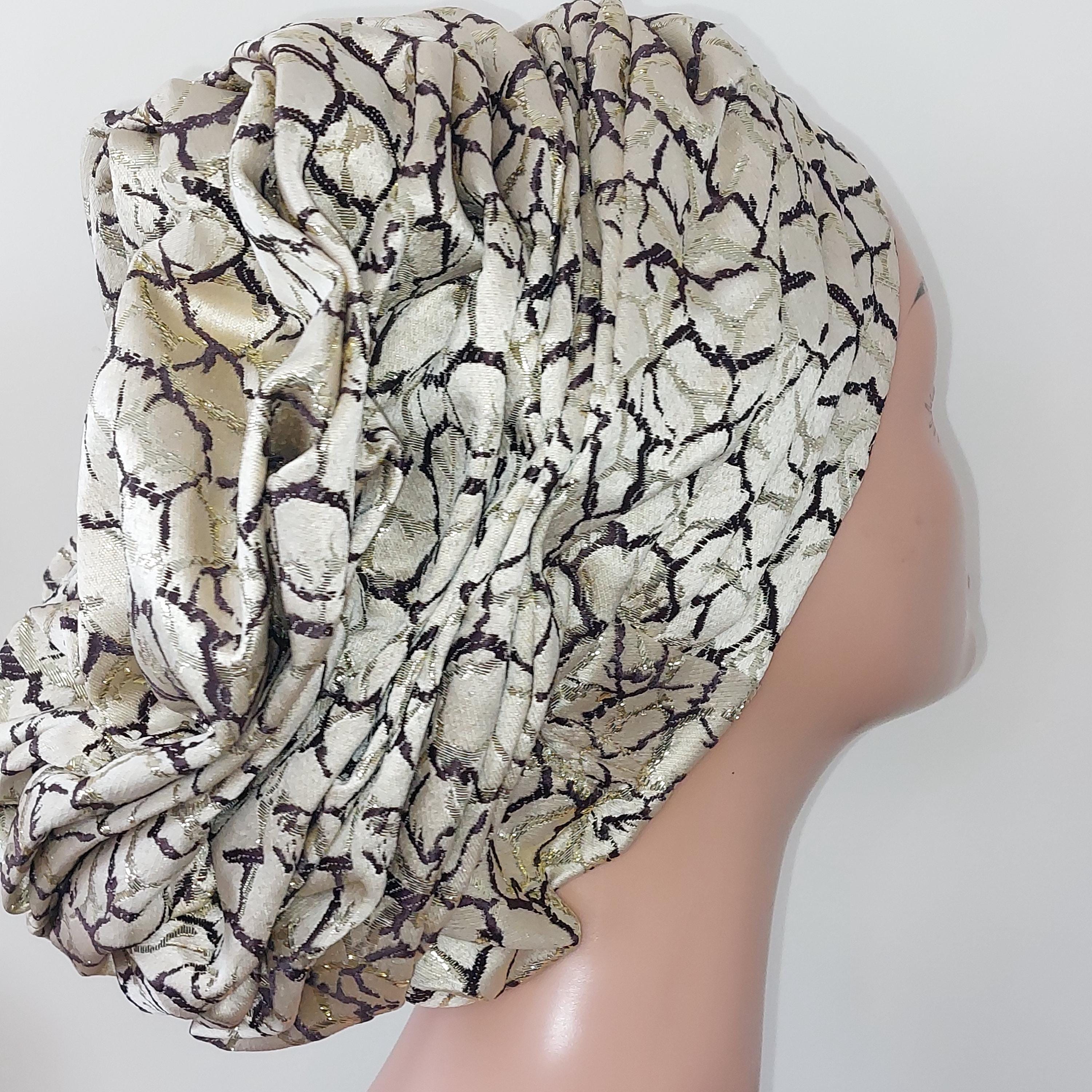 African Ready to Wear Auto Gele, Head Wrap, Damask Head Tie, Nigerian ...