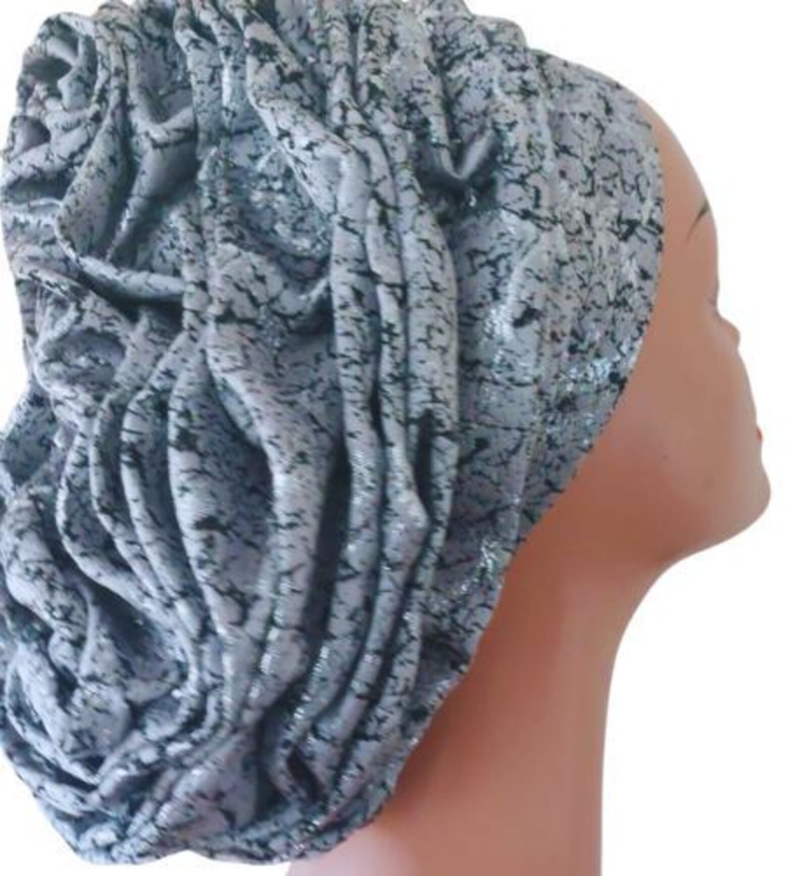 African Ready to Wear Auto Gele, Head Wrap, Damask Head Tie, Nigerian ...