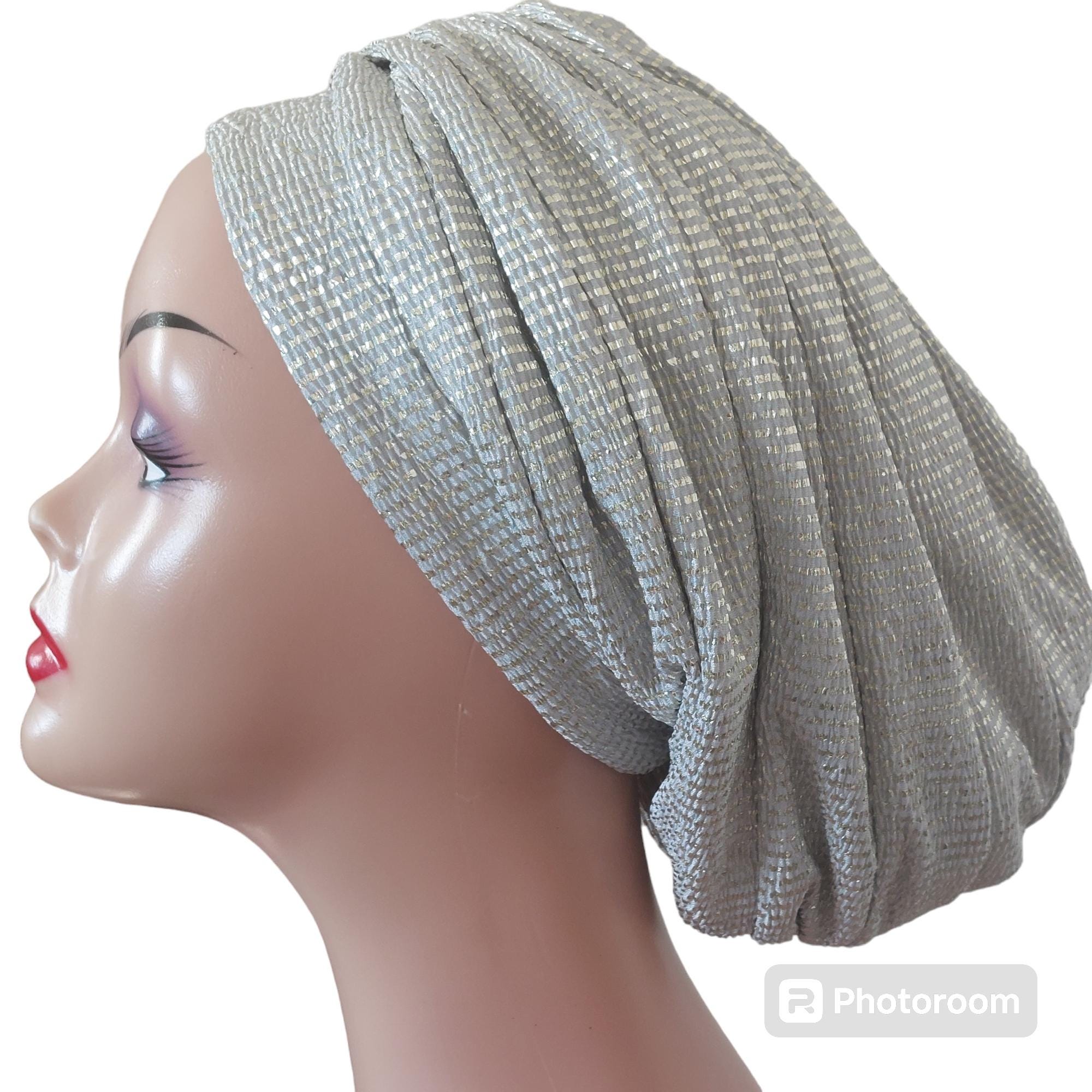African Ready to Wear Auto Gele, Head Wrap, Head Tie, Nigerian Pre ...