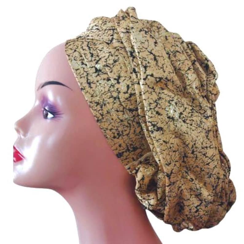 African Ready to Wear Auto Gele, Head Wrap, Damask Head Tie, Nigerian ...