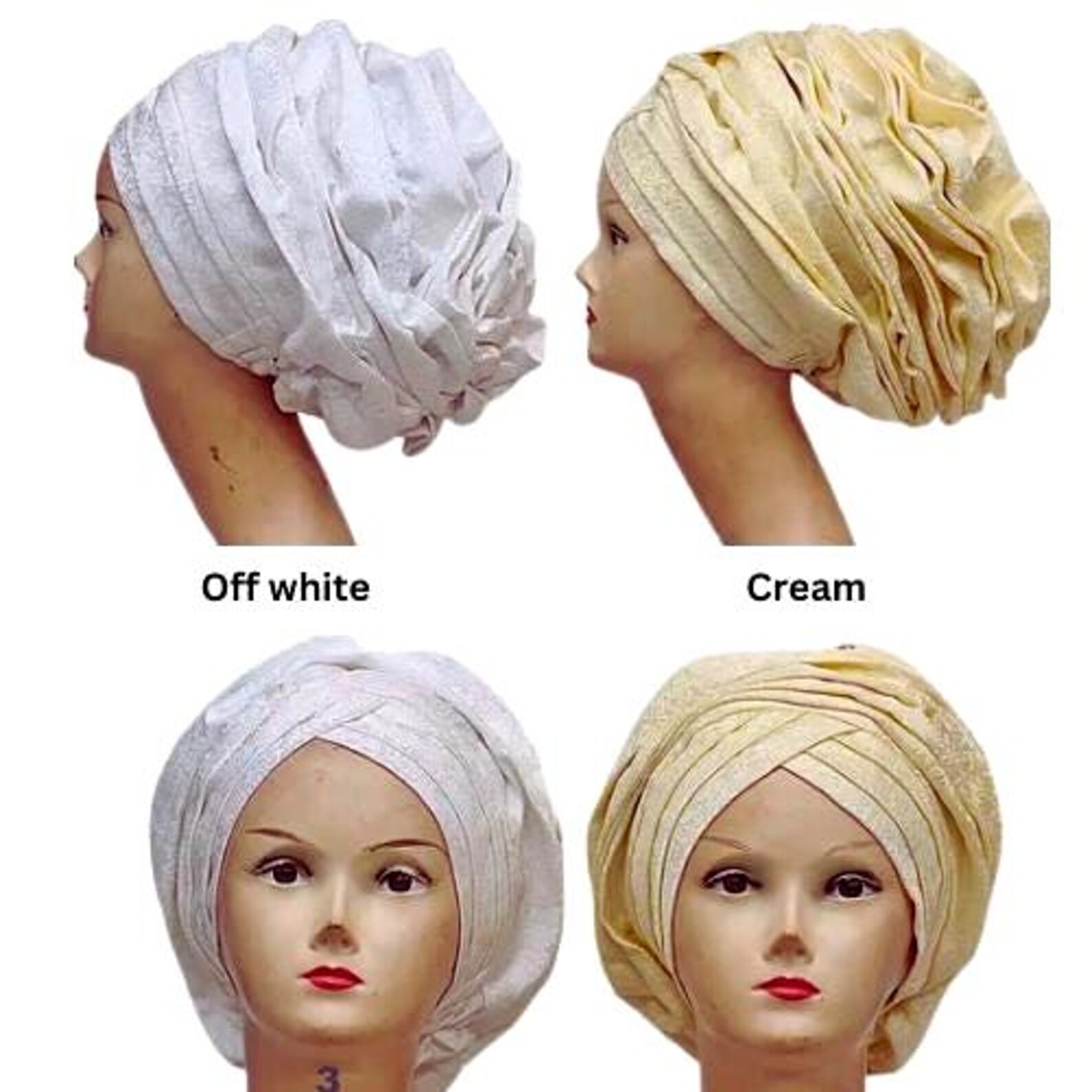 Olori Pastel Patterned Damask Autogele Turban - Etsy