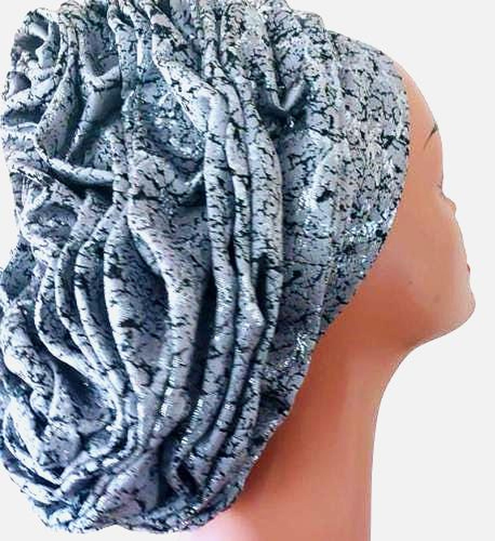African Ready to Wear Auto Gele, Head Wrap, Damask Head Tie, Nigerian ...