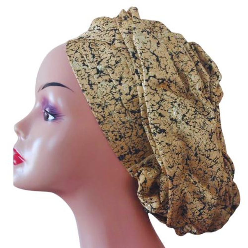 African Ready to Wear Auto Gele, Head Wrap, Damask Head Tie, Nigerian ...