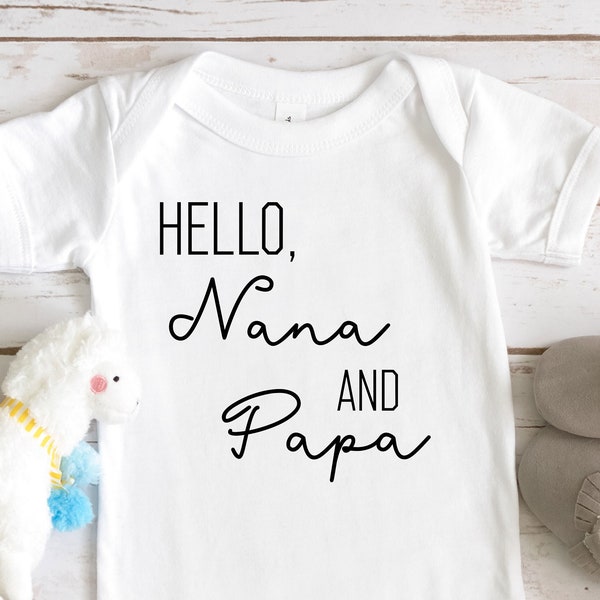 Hello Nana and Papa - Etsy
