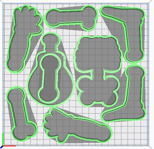 9 Piece Skeleton STL Set - Etsy