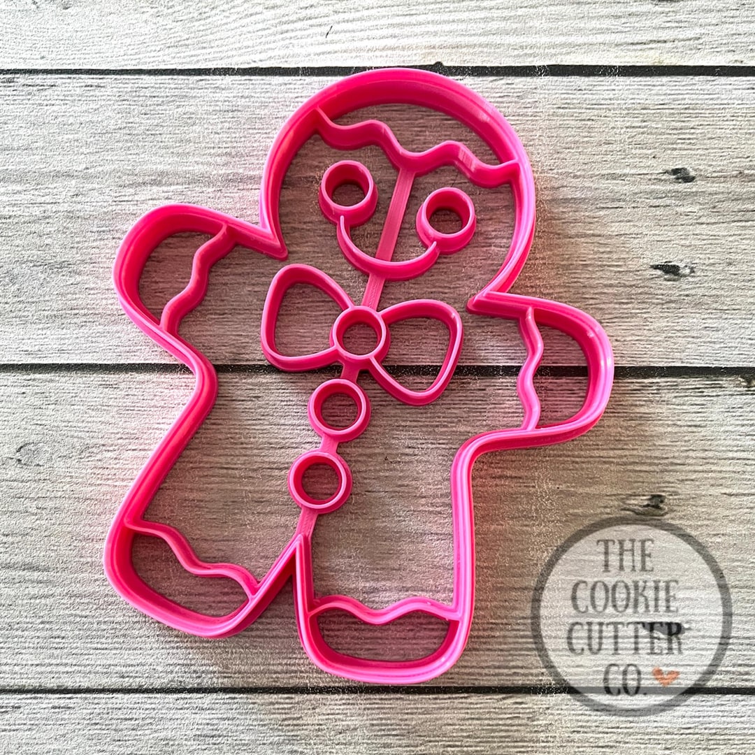 7" Giant IMPRINT Gingerbread Man Cookie Cutter STL File - Etsy