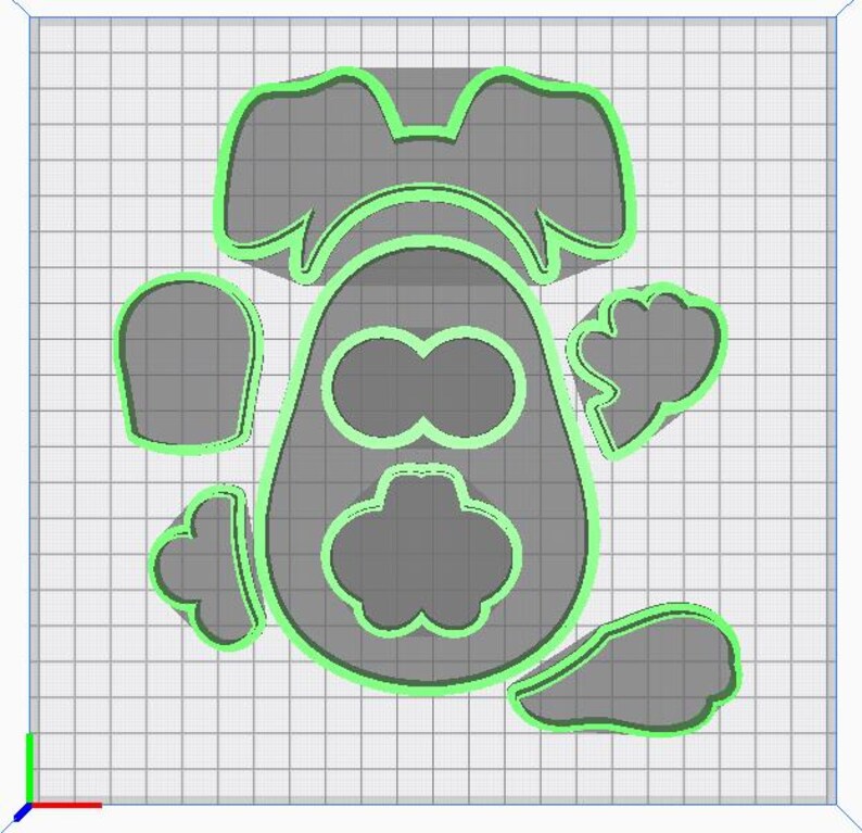 8 Piece Easter Mr Potato Head STL File Set - Etsy